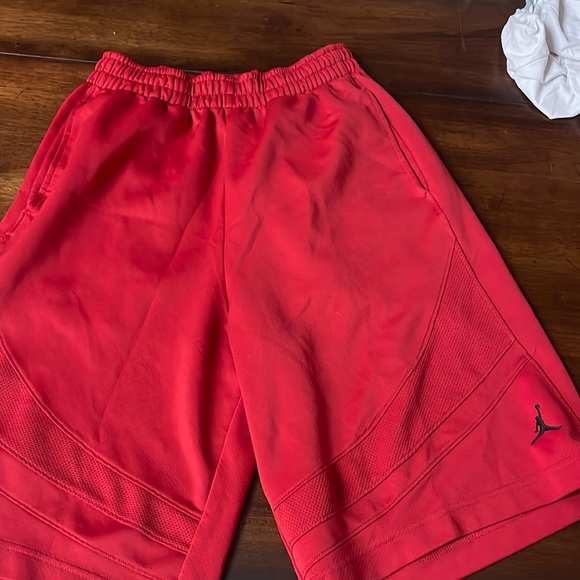 Jordan | Shorts | Red Jordan Basketball Shorts | Poshmark